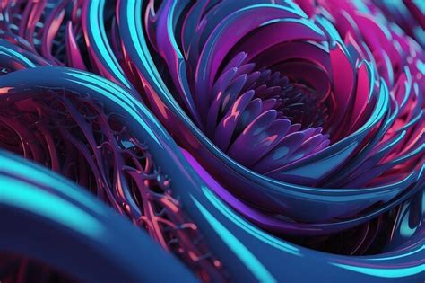 Premium Photo 3d Render Of Abstract Art 3d Background With Part Of Surreal Organic Alien