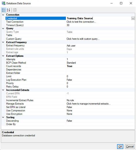 Using A Database Data Source