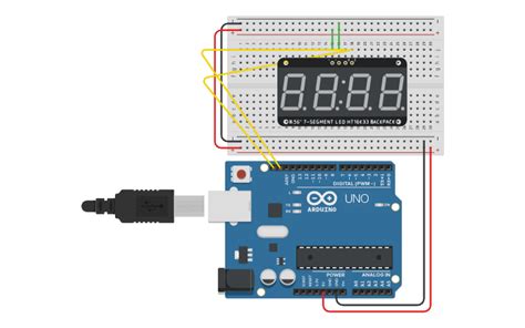 Circuit Design 58 7segment Led Clock Tinkercad