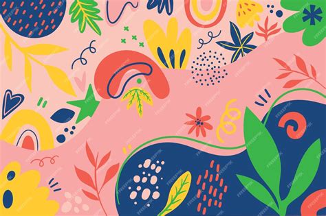 손으로 그린 낙서 배경 무료 벡터