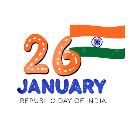 Happy Republic Day Of India Flag Brush Independence Republic Of India
