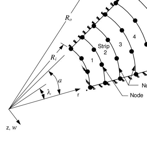 Typical Finite Strip Discretisation Of A Rectangular Plate Download Scientific Diagram