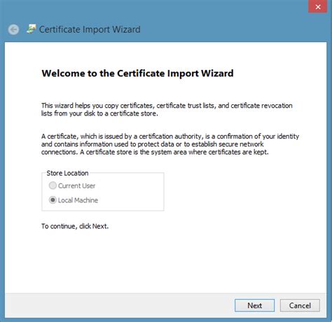 Install A Certificate Generated Via A Mmc Microsoft Windows