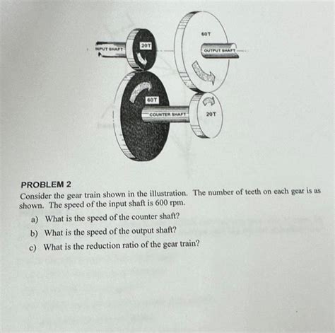Solved Problem 2 Consider The Gear Train Shown In The