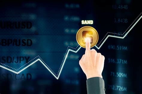 Premium Photo Businessman Touching Sand Coin And Growth Arrow