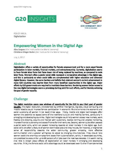 Empowering Women In The Digital Age The Global Solutions Initiative