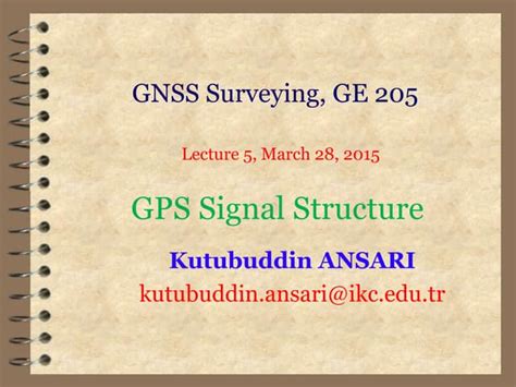 Gps Signal Ppt