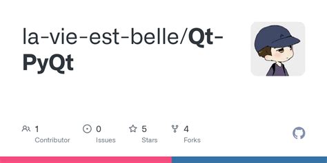 GitHub La Vie Est Belle Qt PyQt