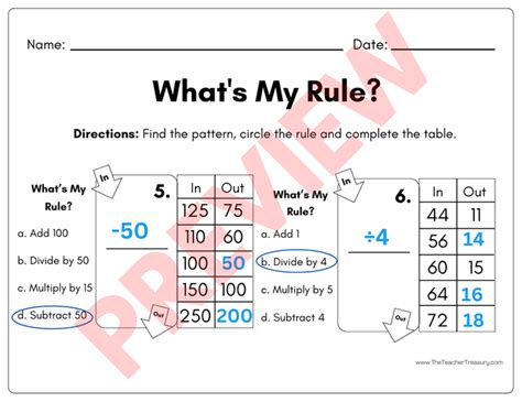 Function Machines Whats My Rule Input And Output Tables Robot Theme