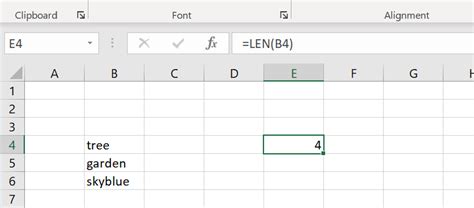 how to count characters in excel with the len function ionos