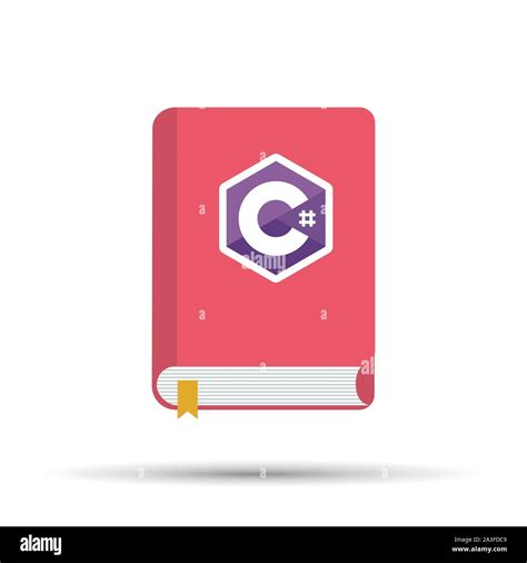 Icon Of Books About Programming A Book On The C Programming Language Vector Stock Illustration