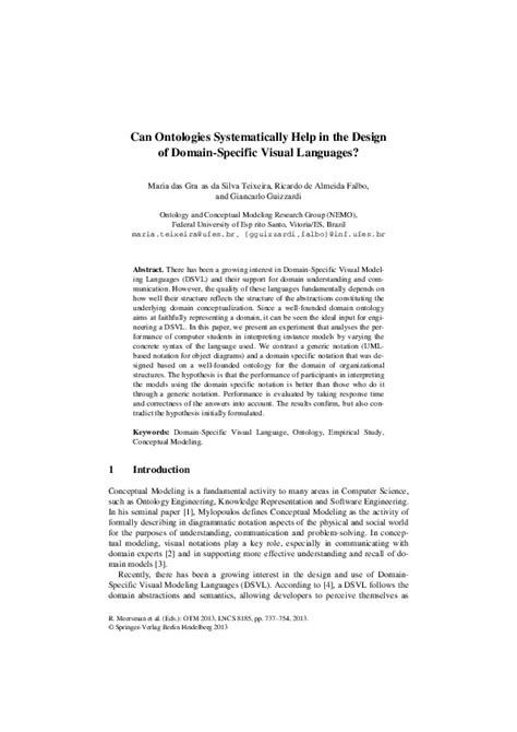 Pdf Can Ontologies Systematically Help In The Design Of Domain