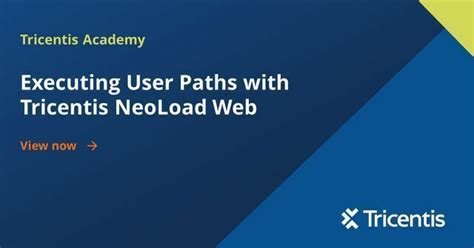 Executing User Paths With Tricentis Neoload Web Alexander Apl