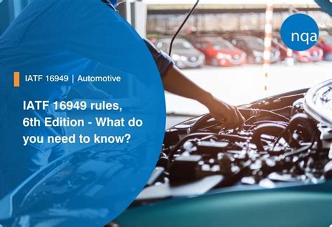 🔆 Nqa Free Webinar Iatf 16949 Rules 6th Edition What Do You Need To Know Monday June 24