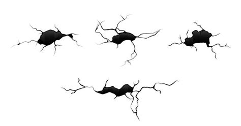 Wall Crack Vector Art Icons And Graphics For Free Download