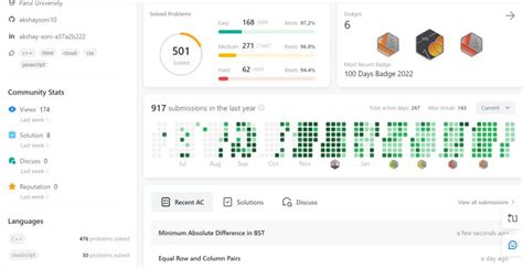 akshay soni on linkedin connections leetcode achievement