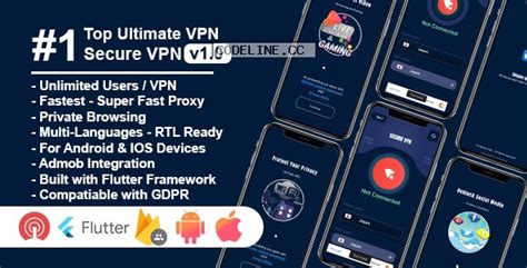 Secure Vpn Ultimate V10 — Flutter Project Android Ios Admin Panel Wpnull Medium