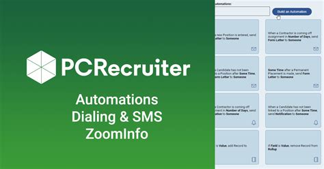 Automation Zoominfo And Dialing Update 986 Pcrecruiter
