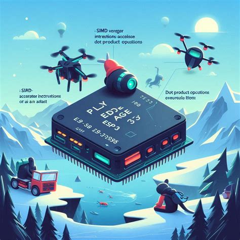 esp32 s3 for edge ai simd vector instructions boost dot product