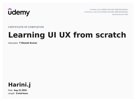 Harini M G On Linkedin Uiux Trainer Udemy