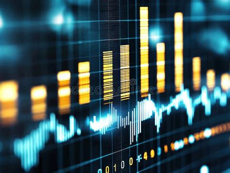 Digital Sound Waves Create Vibrant Visual Representation Of Audio Data Stock Image Image Of