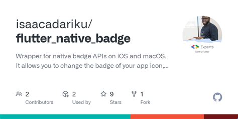 Github Isaacadariku Flutter Native Badge Wrapper For Native Badge Apis On Ios And Macos It