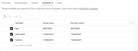 Store And Reuse Values Using Variables Postman Docs