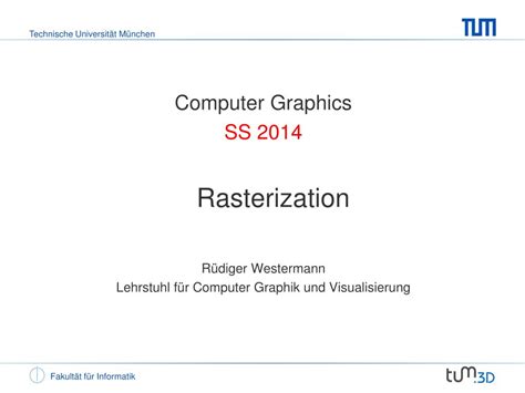 Ppt Computer Graphics Ss 2014 Rasterization Powerpoint Presentation