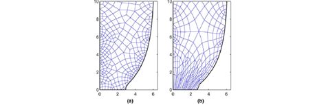 Final Mesh At Neck A With Remeshing B Without Remeshing