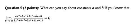 solved question 5 2 points what can you say about