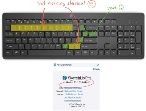 Sketchup V23 1 329 Many Keyboard Shortcuts Not Functioning Sketchup