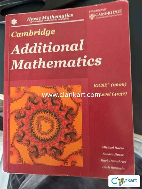 Buy Cambridge Additional Mathematics 4037 Textbook Cd Book In