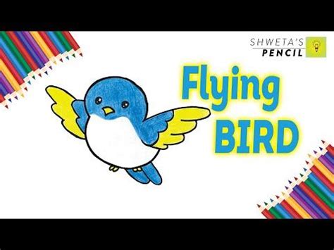 Learn How To Draw Cute Flying Bird Easy Step By Step Tutorial Shweta S Pencil YouTube