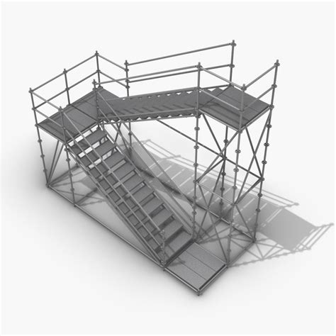 Modelo 3d Torre Del Andamio De La Escalera Andamio Multidireccional