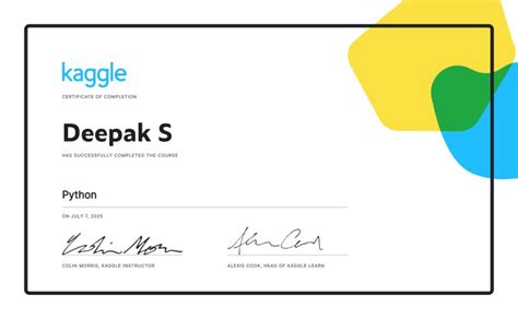 Just Wrapped Up The Kaggle Python Course — A Solid Refresher That Helped Reinforce My Foundation
