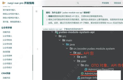 芋道源码【ruoyi Vue Pro】的完整文档 送码网