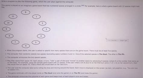 Solved Write A Program To Play The Following Game Which The