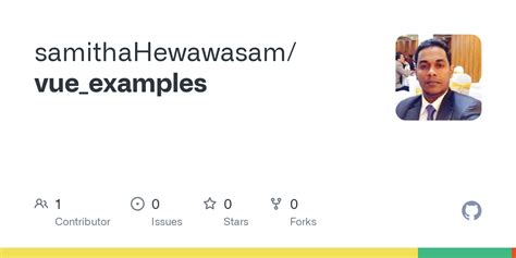 github samithahewawasam vue examples