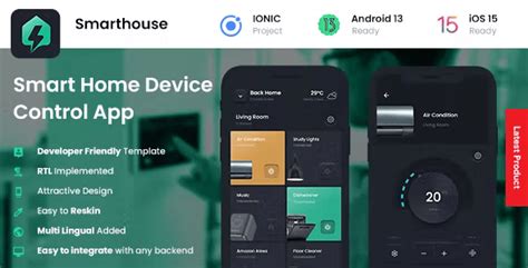 smart home app ui kit iot app ui kit home control app ui kit home automation app ui