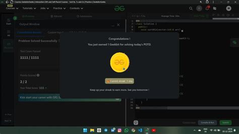 Mayank Shukla On Linkedin Gfg160 Geeksstreak2024 Dsa