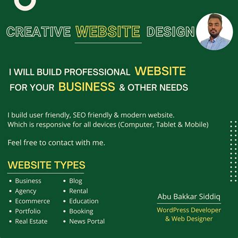Abu Bakkar Siddiq On Linkedin Webdesign Websitedesign Websitedevelopment Webdeveloper