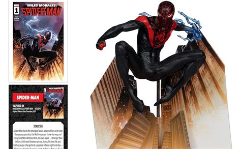 Mcfarlane Toys Marvel Spider Man 1 10th Scale Collectible With Scene Miles
