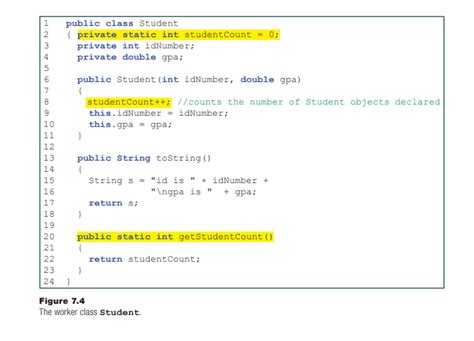 Solved Figure 74 The Worker Class Student2 Consider The