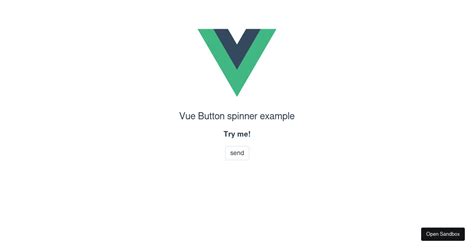 Vue Button Spinner Example Codesandbox