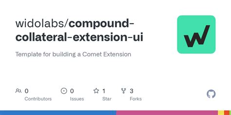 Github Widolabscompound Collateral Extension Ui Template For