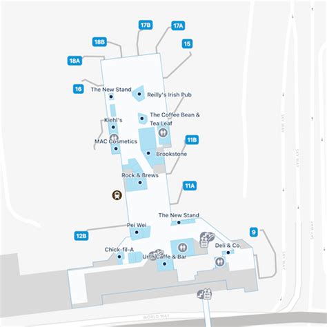 Los Angeles Airport Map Guide To LAX S Terminals