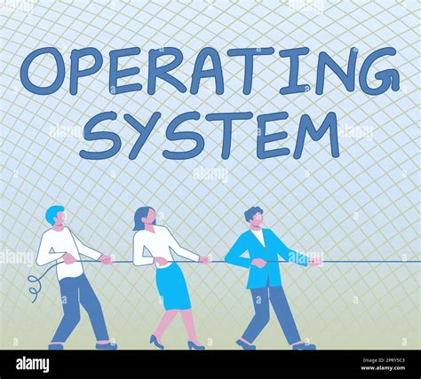 Hand Writing Sign Operating System Word Written On Software That Supports A Computer S Is Basic