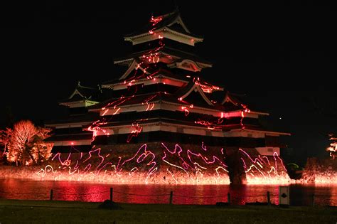レーザーマッピング松本城氷晶きらめく水鏡にて2023年2月21日よりグランドフィナーレを実施Tokyo Lighting