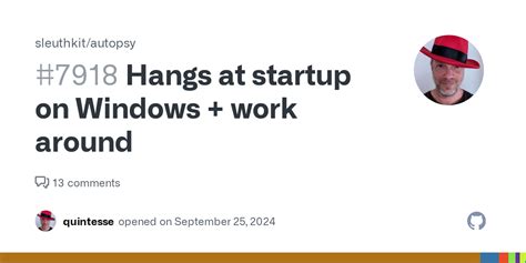 hangs at startup on windows work around · issue 7918 · sleuthkit
