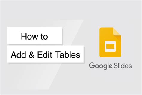 How To Add And Edit Tables In Google Slides BytesBin